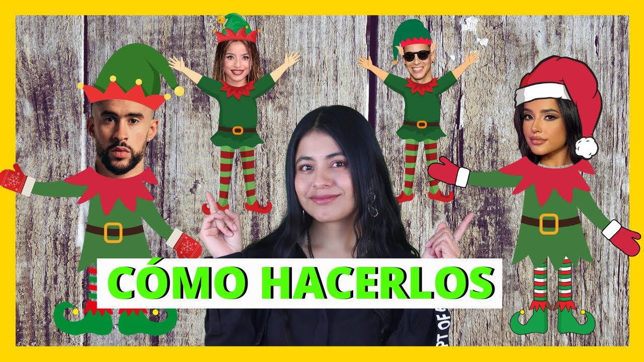 🎄Cómo hacer DUENDES NAVIDEÑOS CON FOTOGRAFIA para decorar ☃️ - YouTube