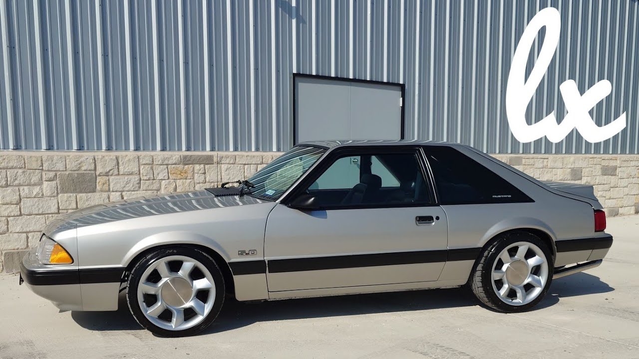 A Super Clean 1990 LX Hatchback Foxbody Mustang! - Resto Reveal - YouTube