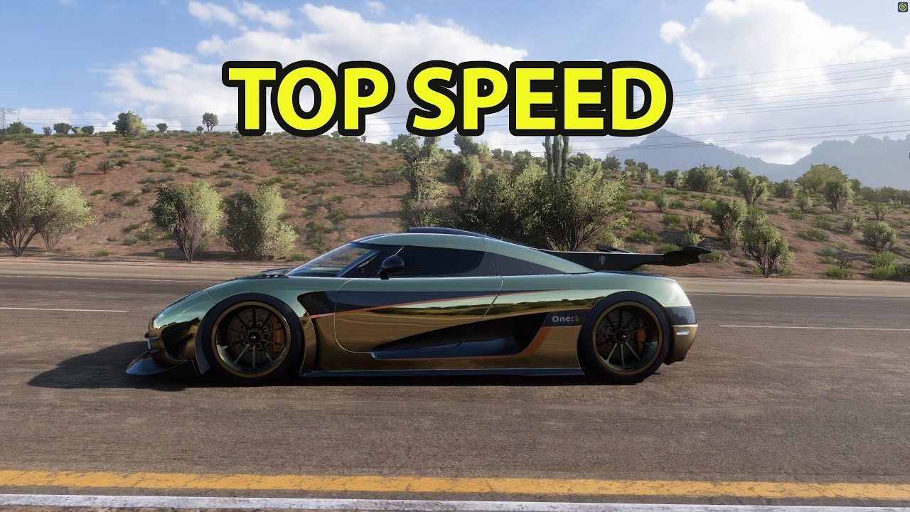 Forza Horizon 5 KOENIGSEGG ONE : 1 | TOP Speed & Engine Sound - YouTube
