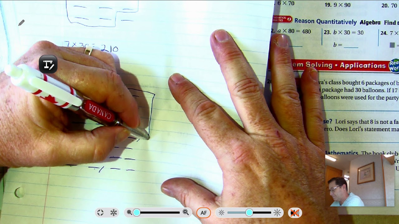 3rd grade GO Math-Lesson 5.5 Multiply 1-Digit Numbers by Multiples of ...