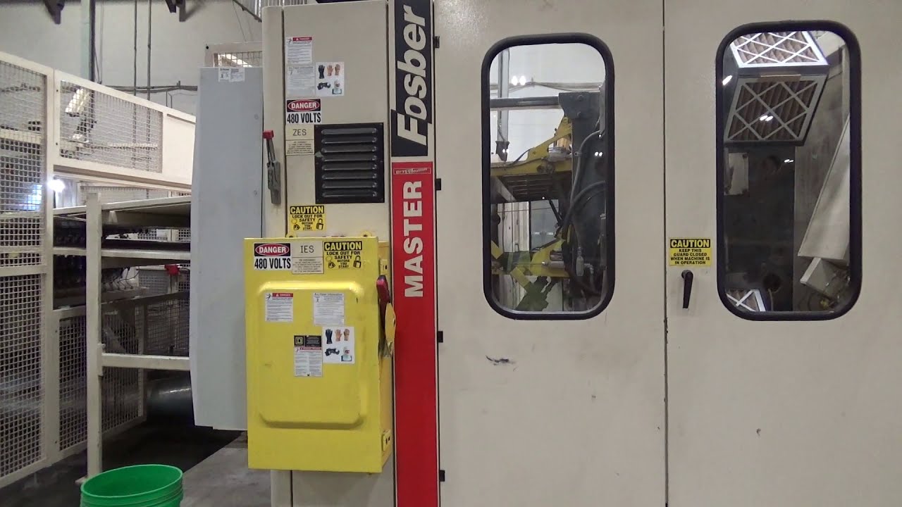 98" Langston Fosber Corrugator - Dry End - YouTube