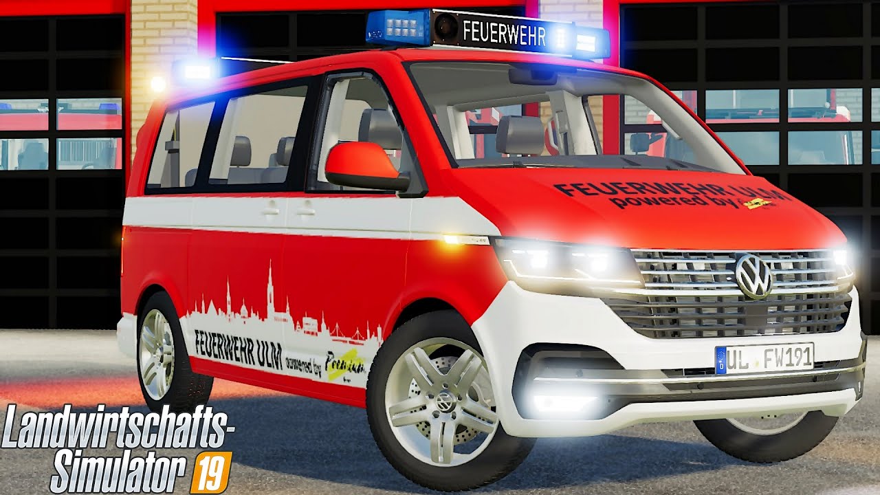 LS19 - VW T6 MTW: Fahrzeugübergabe an die Feuerwehr Ulm - YouTube
