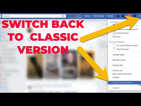 How To Get Back Facebook Old Version From New | Change Facebook To ...