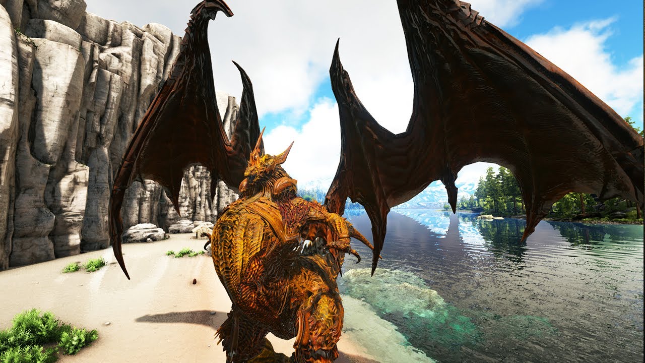 ARK MODS #44 - ARK UnscientificBiology - Bahamut Mod - ARK Ascended ...