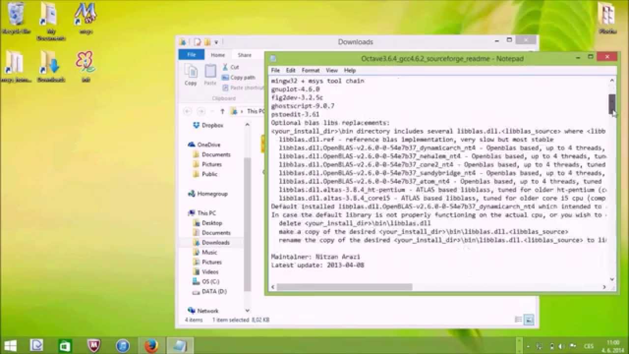 Octave 1 Installation Youtube