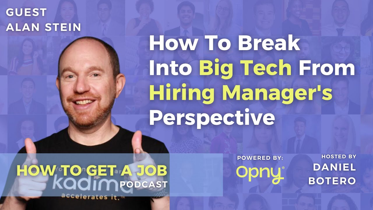 How To Break Into Big Tech From Hiring Manager's Perspective l How To ...
