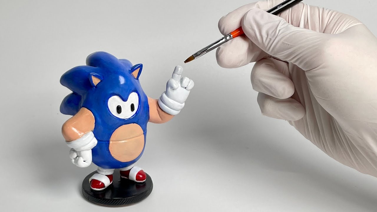 Create Fall Guys Sonic with Clay / Fall guys [kiArt] - YouTube