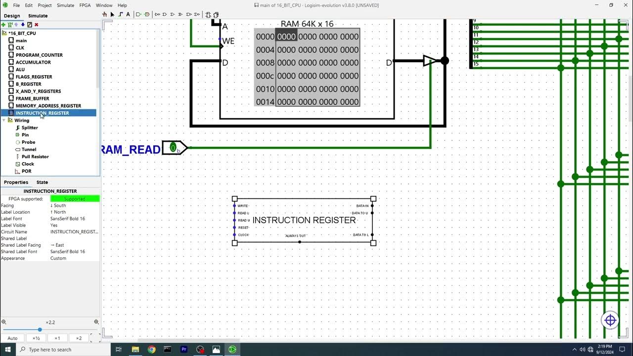 Building My 16-BIT Computer. ( Part 10 ). The Instruction Register ...