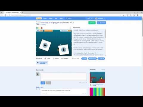 Griffpatch's massive multiplayer platformer - YouTube