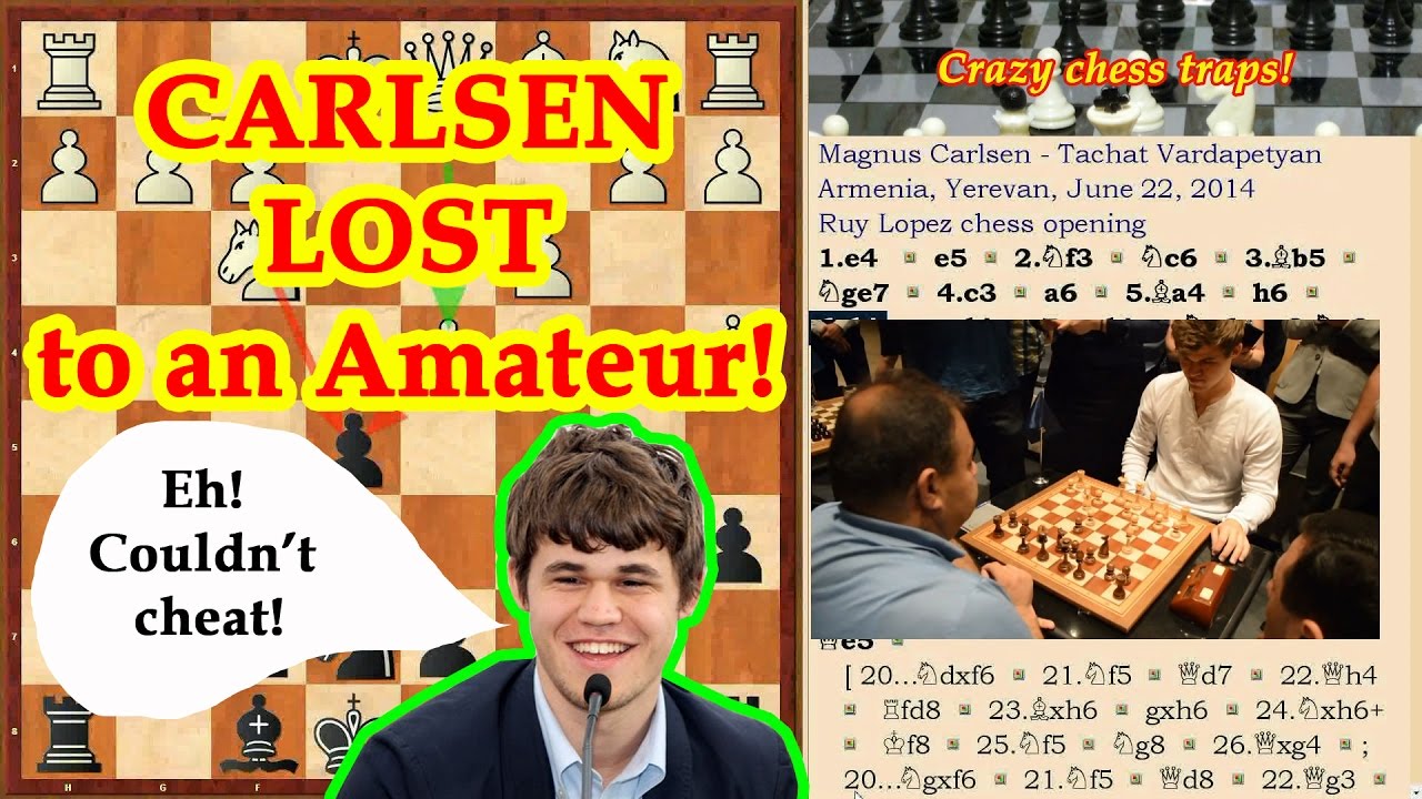 Magnus Carlsen lost chess game to an Amateur! - YouTube