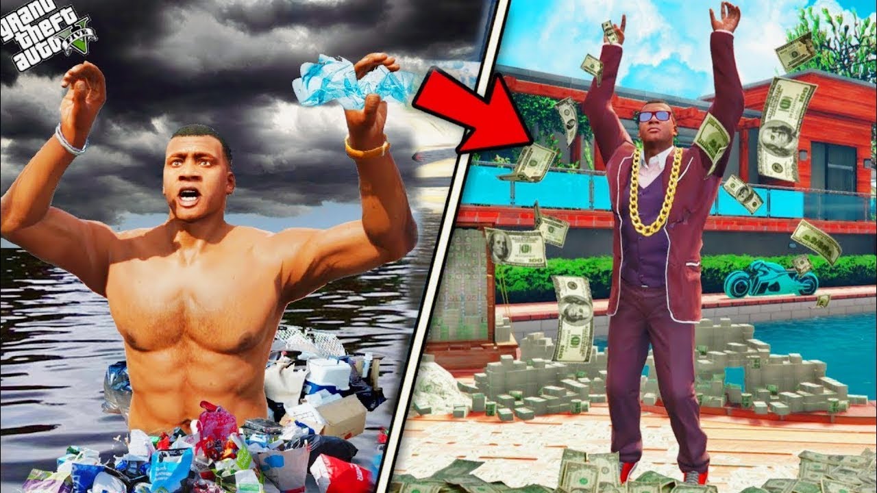 GTA 5 Franklin Incredible Journey From Poor Life To Rich Life in GTA 5 ...