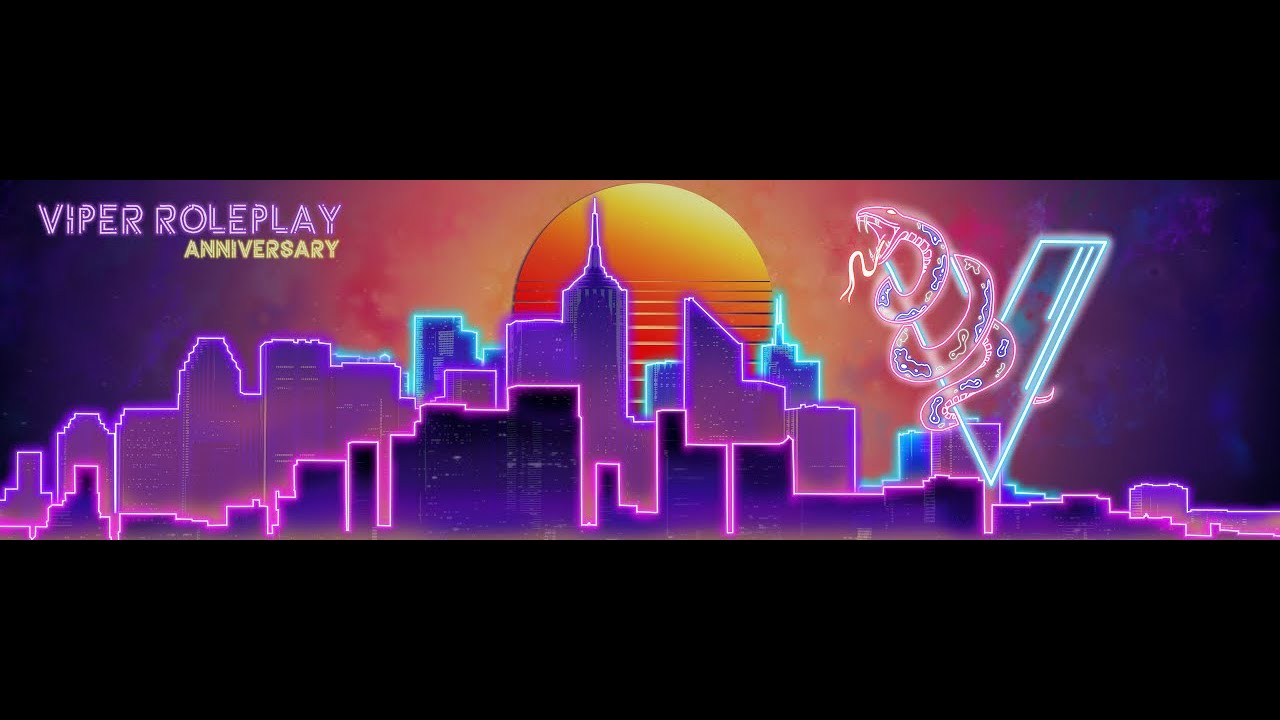 Viper Roleplay 1 Year Anniversary Banner - Digital Artwork Timelapse ...
