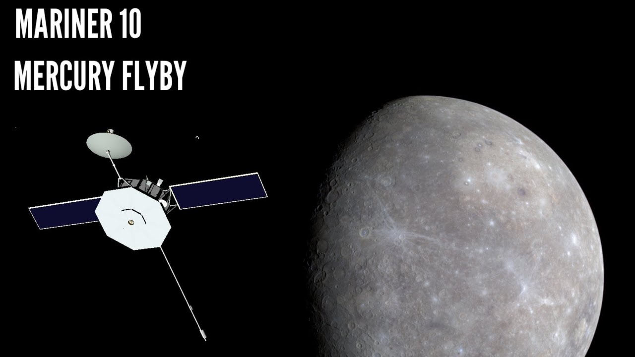 Mariner 10 - Mercury Flyby - YouTube