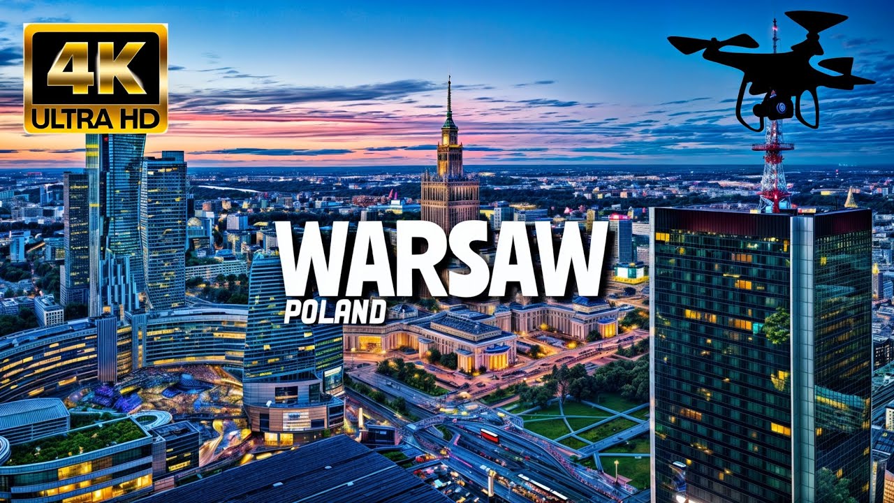 Warsaw, Poland In 4K By Drone - Amazing View Of Warsaw, Poland - YouTube