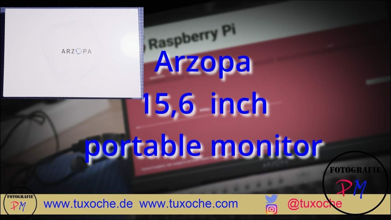 Azorpa portable 15 inch monitor - YouTube