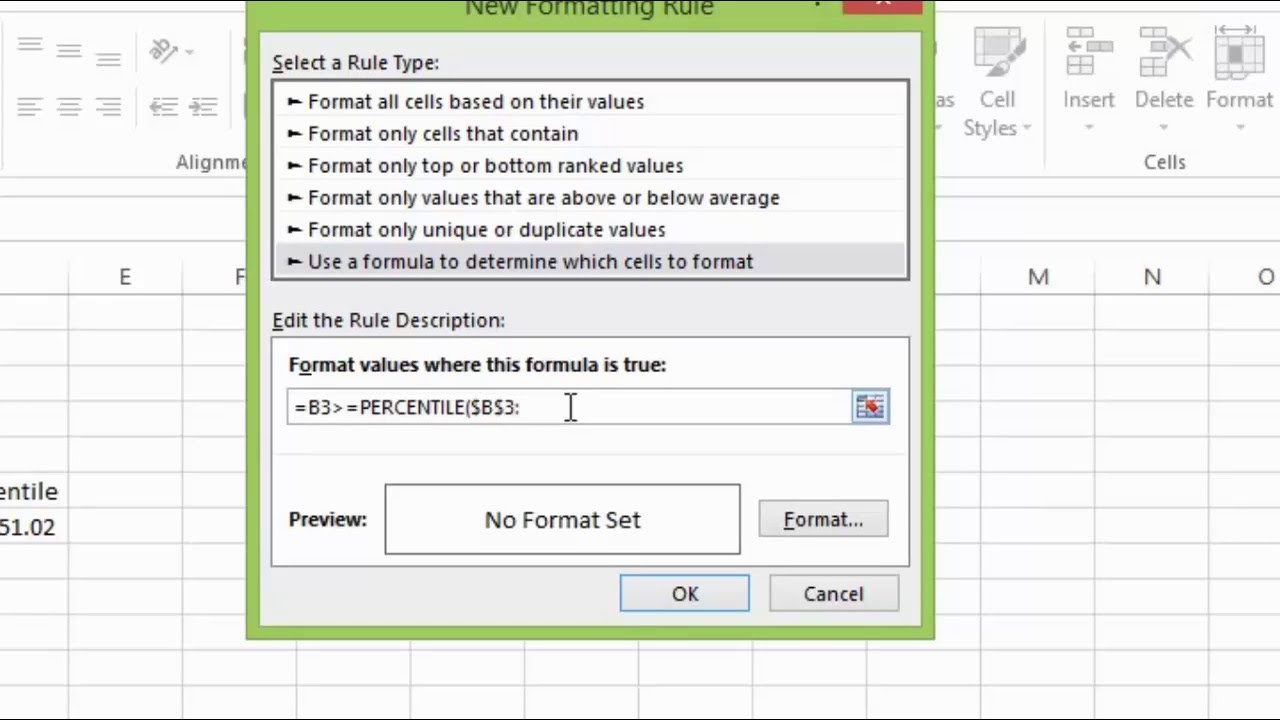 Excel 2013 Tutorial How To Highlight Data Based On Percentile Rank Excel 2013 Tutorial How To Highlight Data Based On Percentile Rank