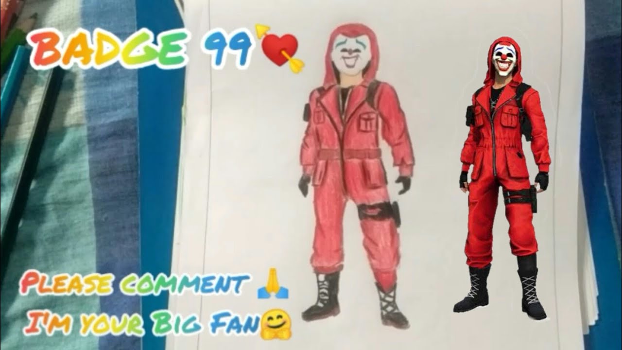 Red Criminal Drawing @Badge99ff - YouTube