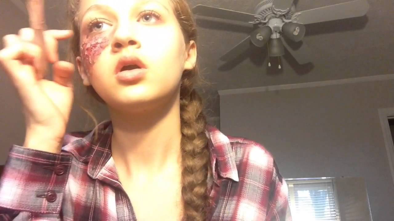 Special Fx Makeup : Bloody Face Gash - YouTube