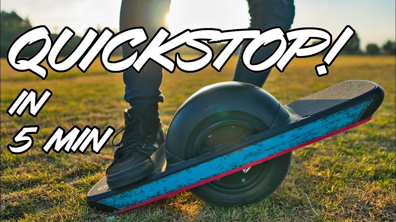 How to QUICKSTOP on a Onewheel in 5 minutes! Onewheel stopping tutorial ...