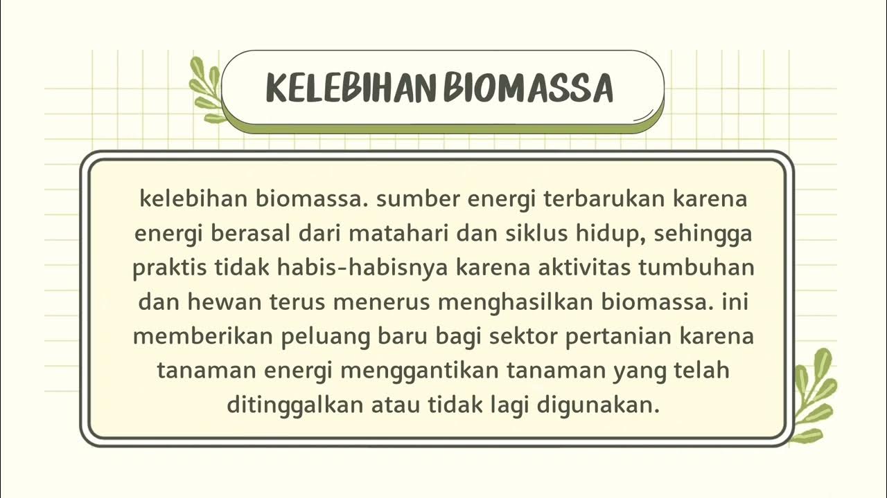 Sistem Produksi Peralatan Konversi Energi Biomassa Youtube