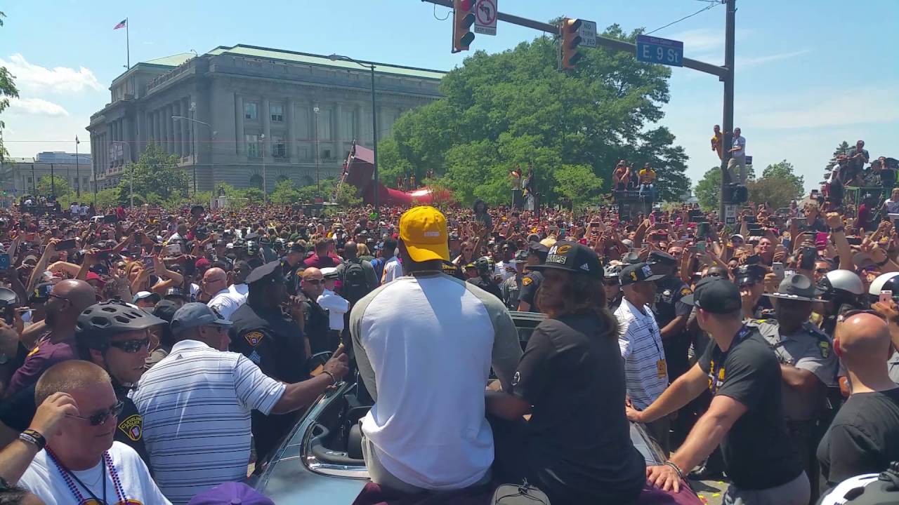 LeBron James 1st Championship Victory Parade for the Cleveland ...
