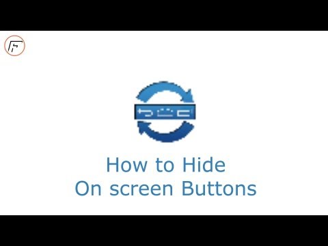 How to Hide on screen Buttons - Android - YouTube
