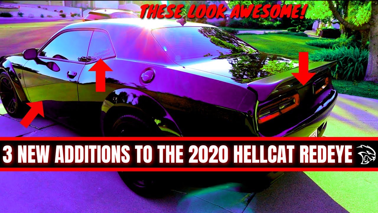 3 SIMPLE COSMETIC MODS TO THE 2020 HELLCAT REDEYE & VLOG - YouTube