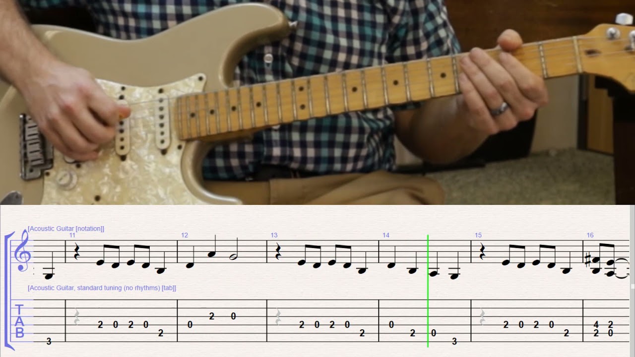 How to Play Legend by the Score on Guitar with TAB - YouTube