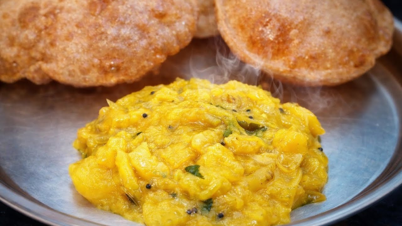 Hotel Style Poori Masala | Soft Poori Side Dish in Tamil | Easy ...