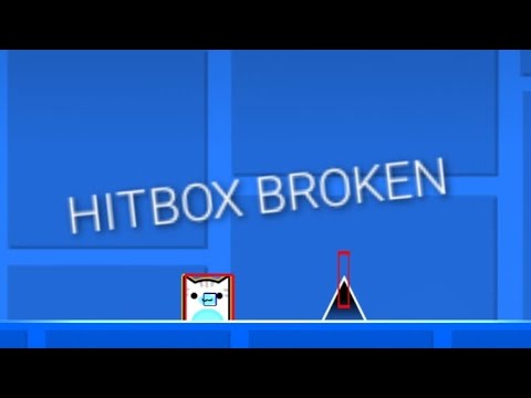 geometry dash but hitbox broken - YouTube