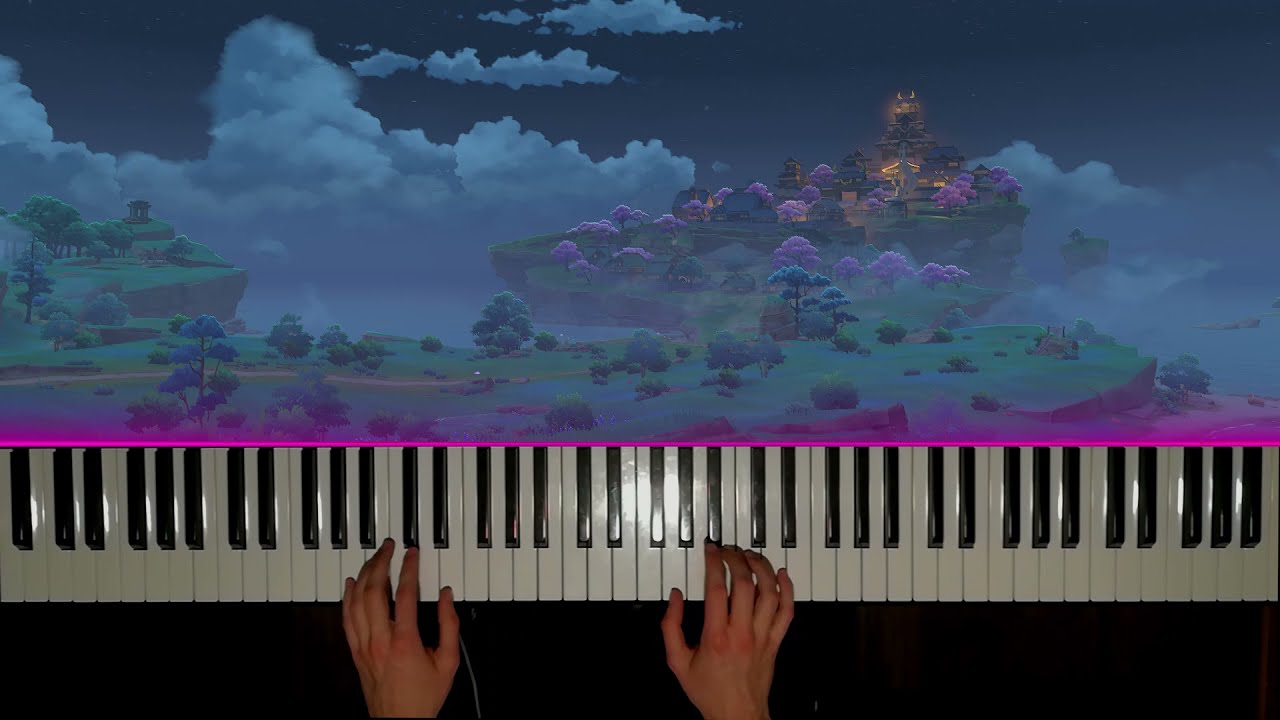 Inazuma OST - Hanachirusato [Piano] | Genshin Impact Piano - YouTube