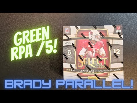 2021 Select Football Hobby Box! RPA /5 and Brady Parallel! - YouTube