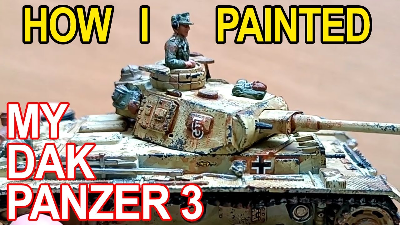 How I painted my Panzer 3 for BOLT ACTION! Quick Video Tutorial on what ...