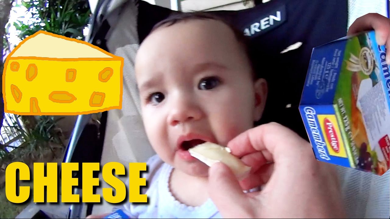 Baby Zee tries Camembert Cheese - YouTube
