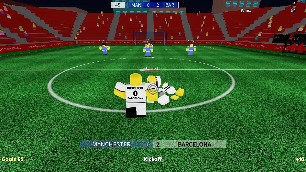 Roblox touch football 10 goals in 5 matches - YouTube