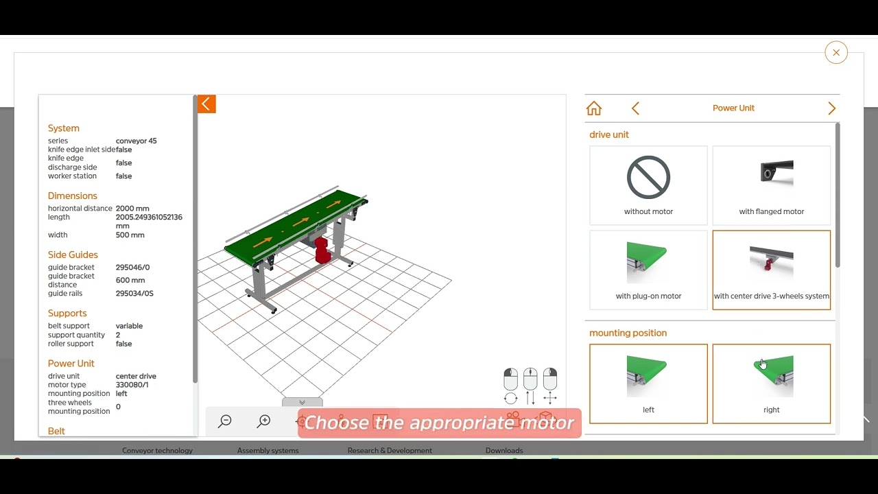 MiniTec Conveyor Belt Configurator - easier to your conveyor! - YouTube