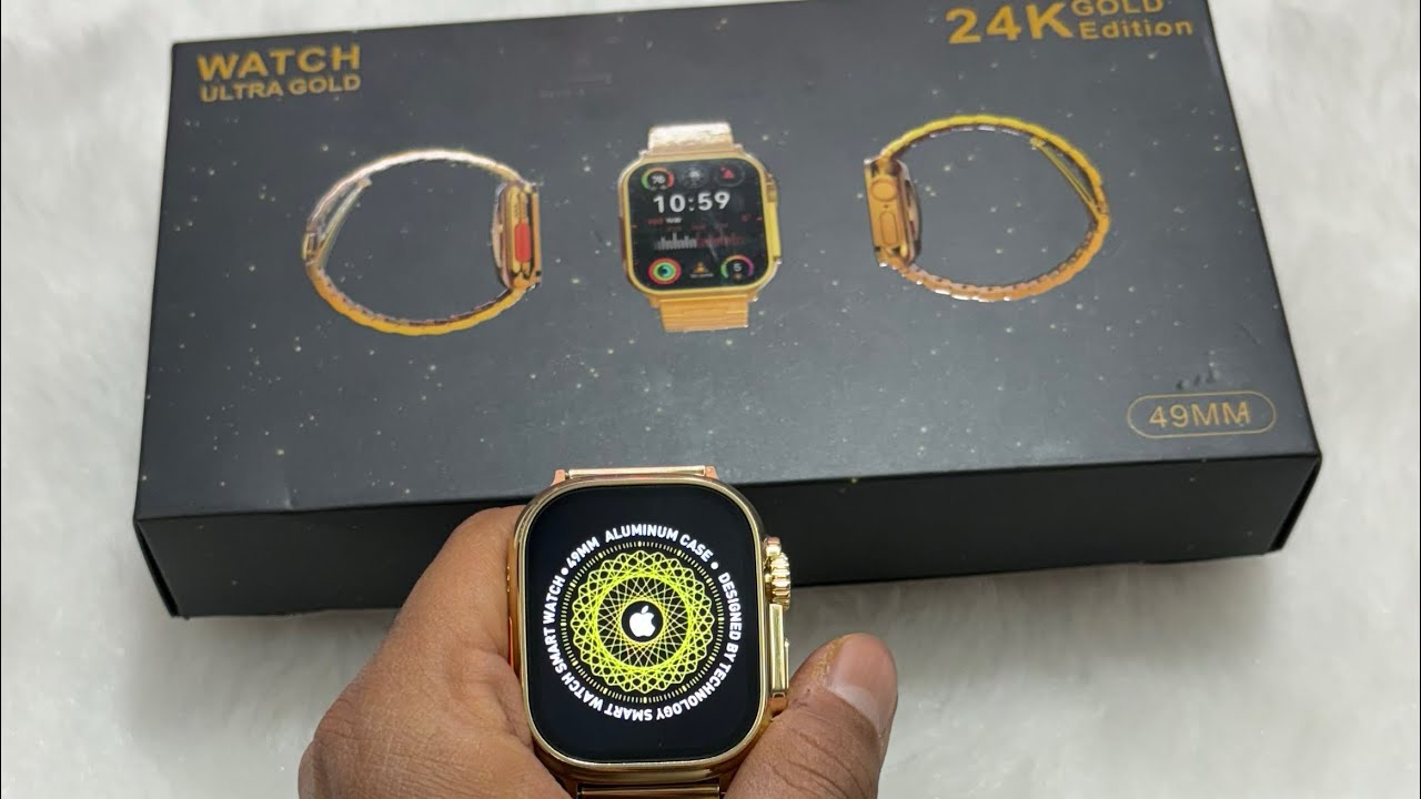 APPLE 🍎 LOGO SMART WATCH GOLDEN ️#applelogo #applelogosmartwatch # ...