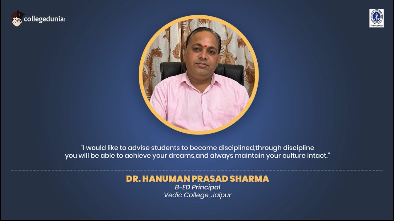 Dr. Hanuman Prasad sharma | B.Ed Principal | Vedic College, Jaipur ...