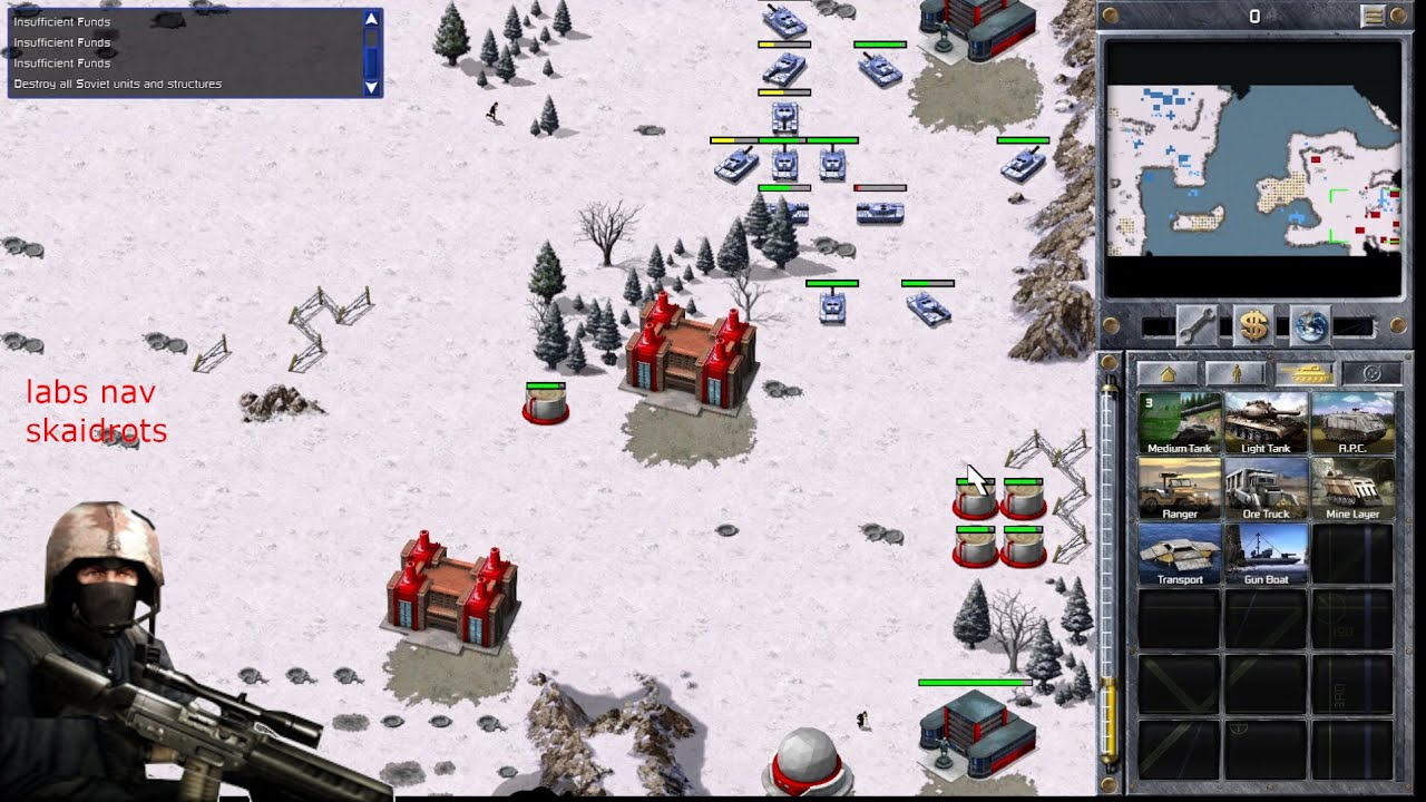 Command & Conquer: Red Alert 1 remastered mission 6(allied)#3 - YouTube