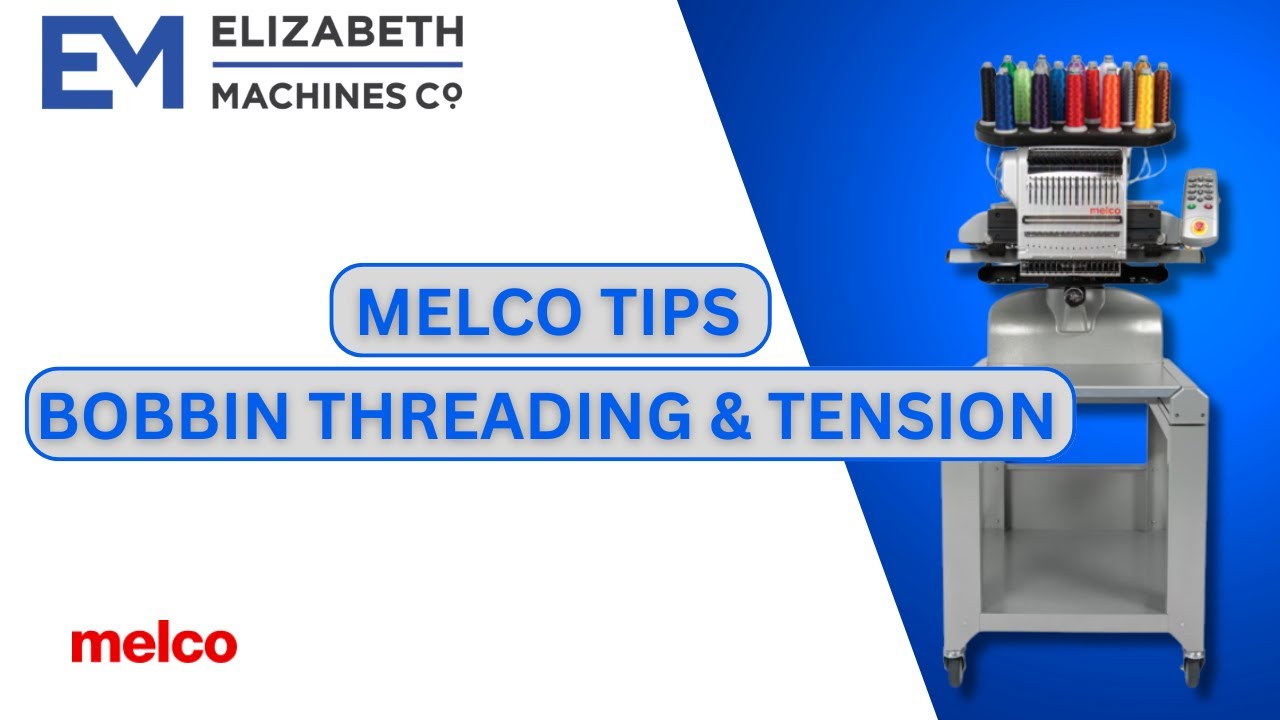Melco Bobbin Threading and Tension - YouTube