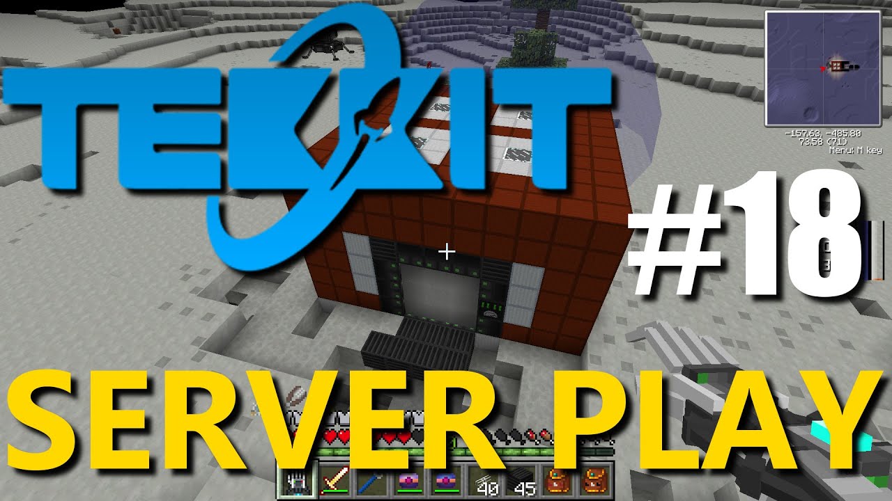 Tekkit Server Play - Part 18 : Moon Base Work!!! - YouTube