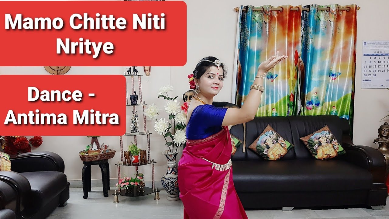Mamo Chitte Niti Nritye (Dance - Antima Mitra) - YouTube