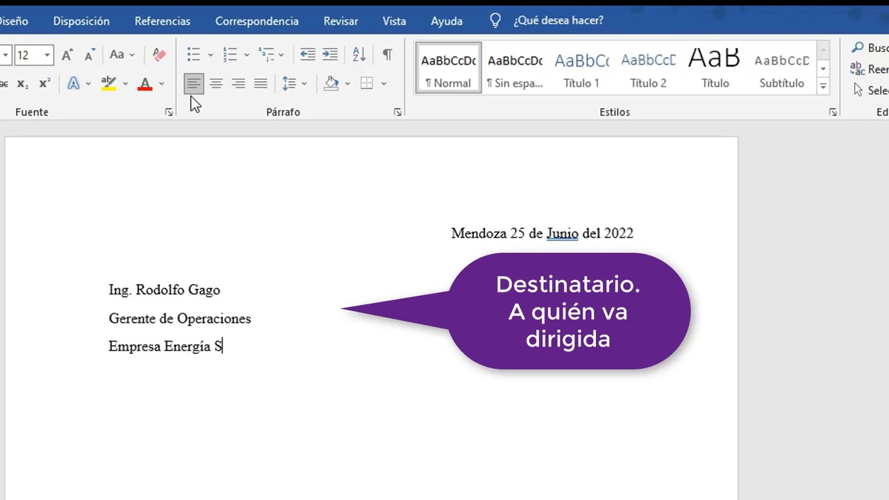 Formato De Escribir Una Carta