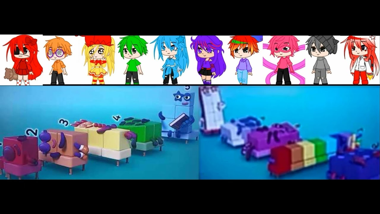 Numberblocks 1-10 humans - YouTube