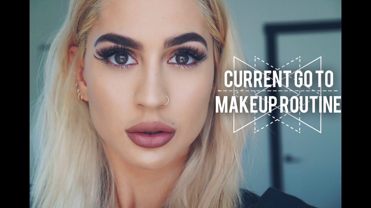 My Current Go To Makeup Routine - YouTube