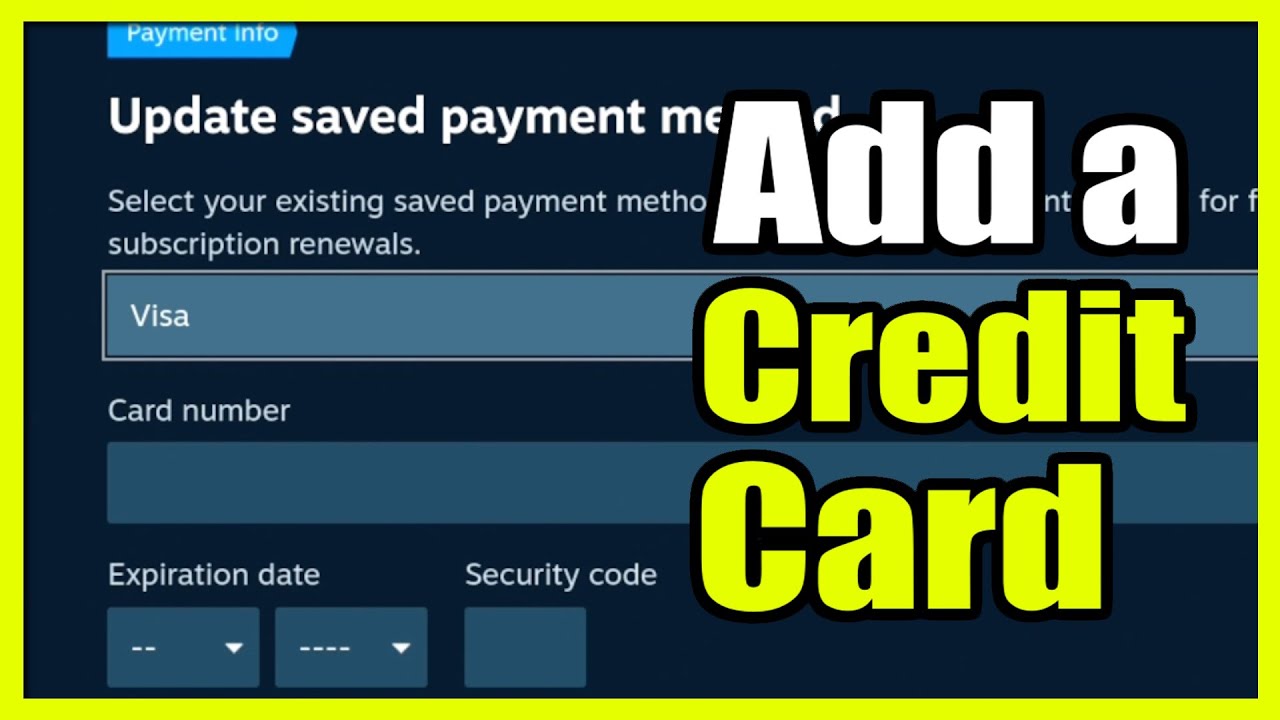 How to Add or Remove a Credit Card to Steam Deck Account (Easy Method ...