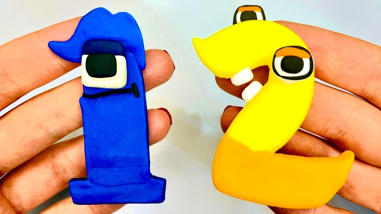 Making Number Lore 1, 2 Clay #numberlore - YouTube