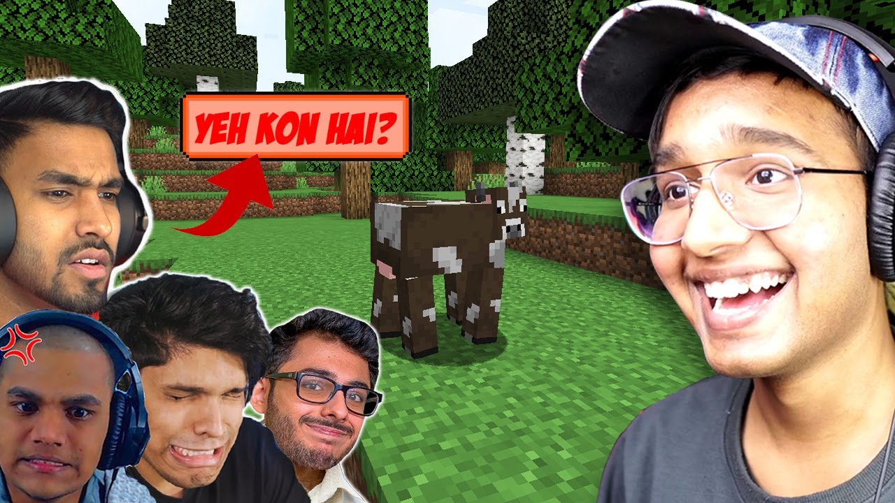 YOUTUBERS playing MINECRAFT for the First Time! - YouTube