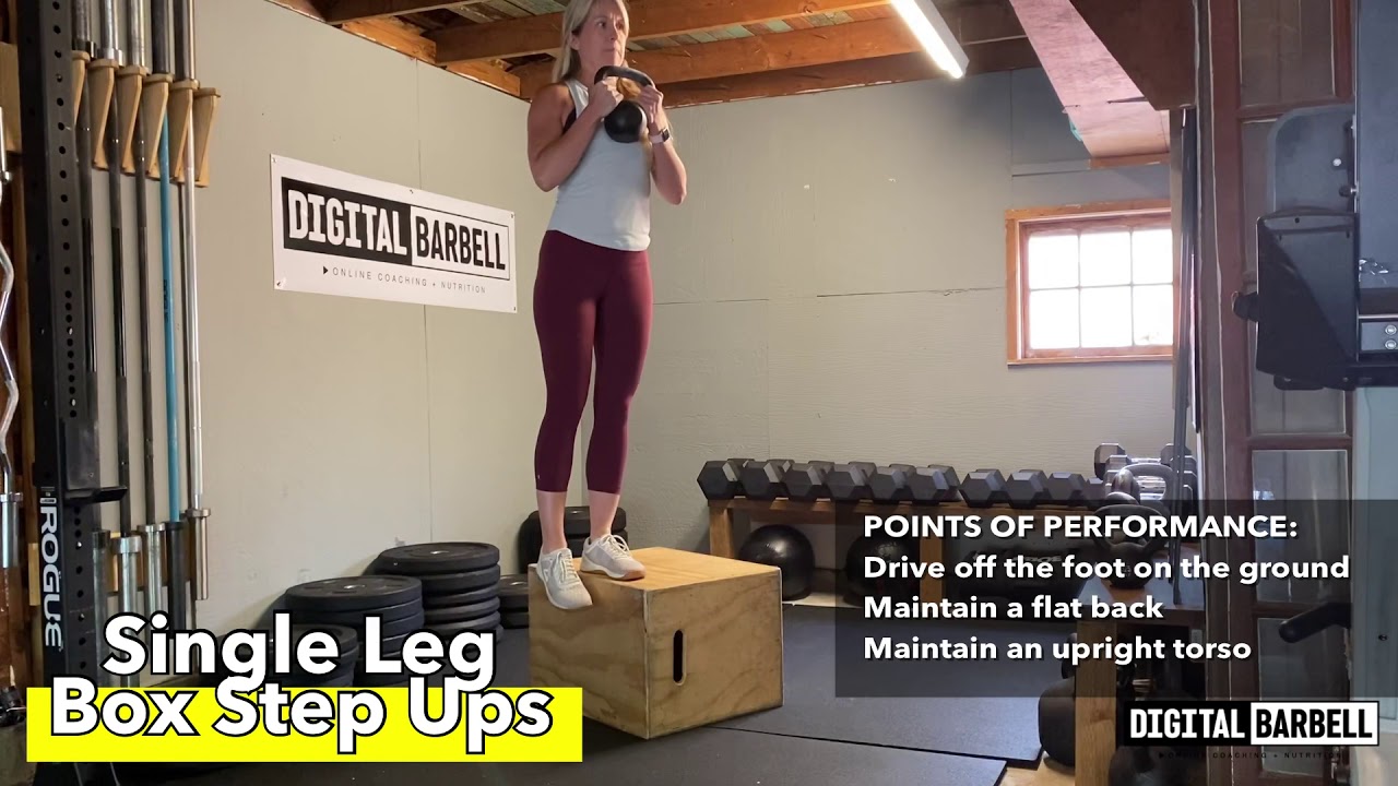 Single Leg Box Step Ups - YouTube