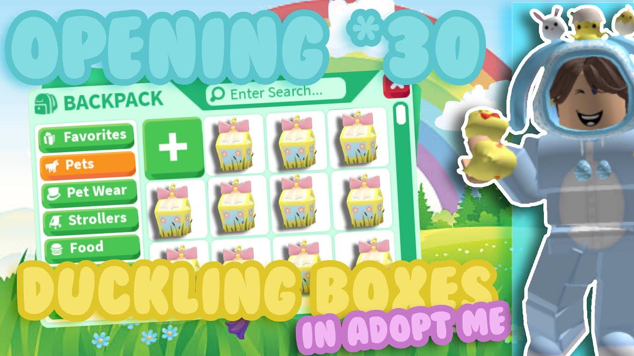 🐣⭐I OPENED *30* DUCKLING BOXES IN ROBLOX ADOPT ME!⭐ - YouTube